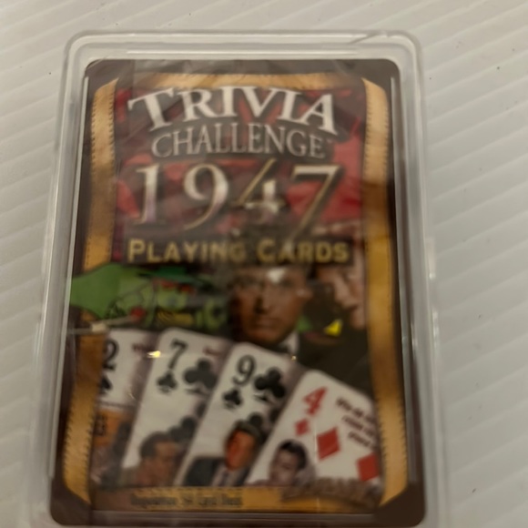 Games | Trivia Cards 1947 Trivia Challenge Playing Cards New Sealed ...